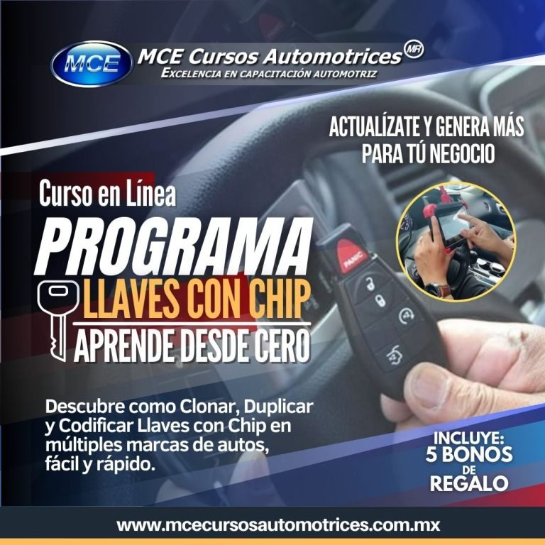 Curso en Línea programa Llaves con Chip, fácil y paso a paso – MCE Excelencia en capacitación ...